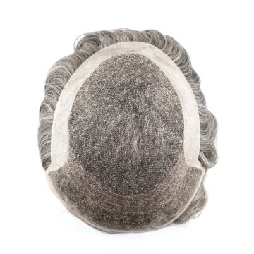 Custom Natural Hairline Lace Front Men′s Toupee